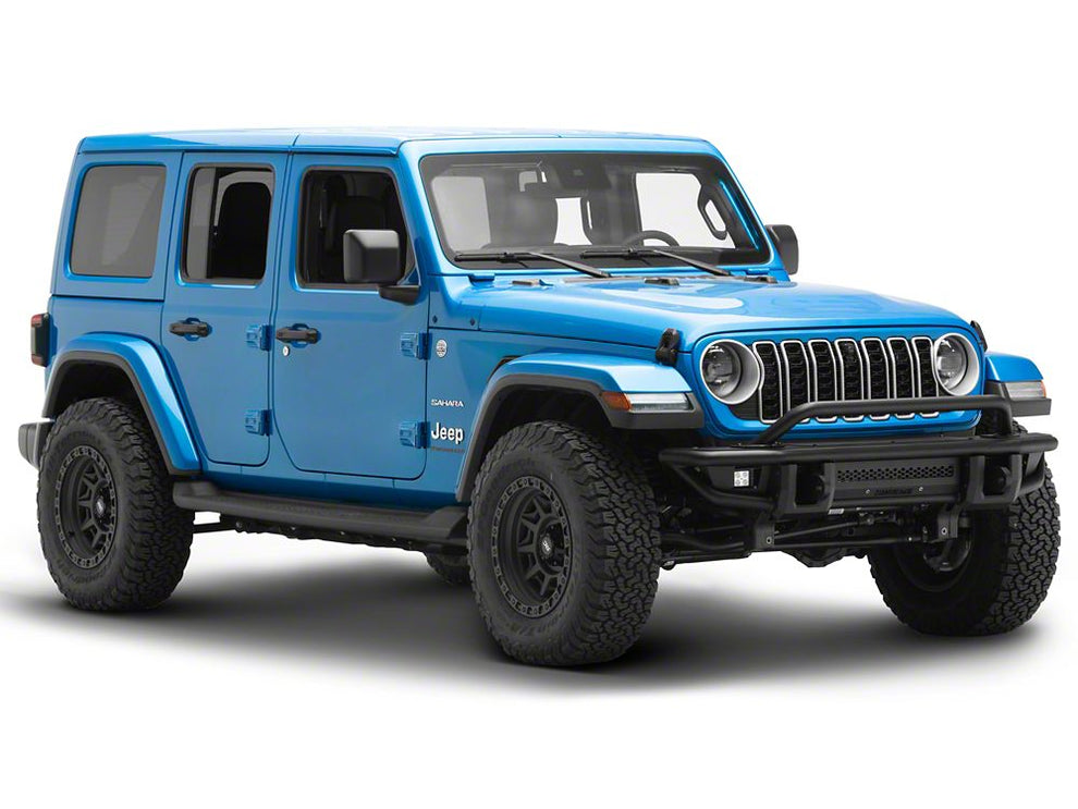 Barricade HD4 Tubular Style Front Bumper with LED Fog Lights (18-25 Je ...