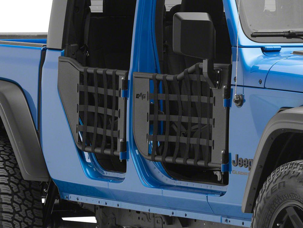 Barricade Tubular Matrix Doors with Mirrors (20-25 Jeep Gladiator JT ...